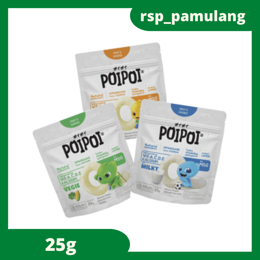 Jual POIPOI Snack 25g (milky, mixfruit, veggie) | Shopee Indonesia