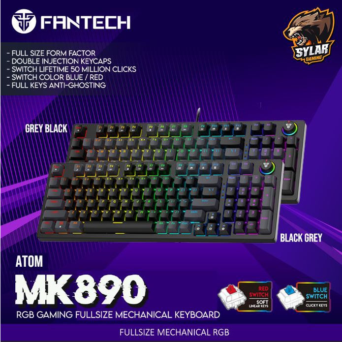 Jual Fantech ATOM MK890 RGB Mechanical Gaming Keyboard | Shopee Indonesia