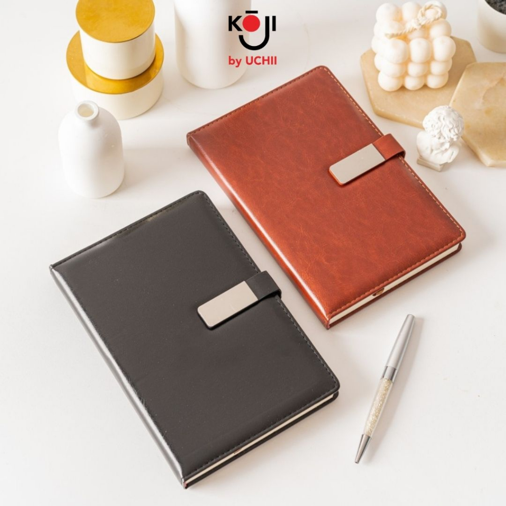 Jual KOJI Premium Journal Leather Office Notebook Buku Catatan Kantor ...