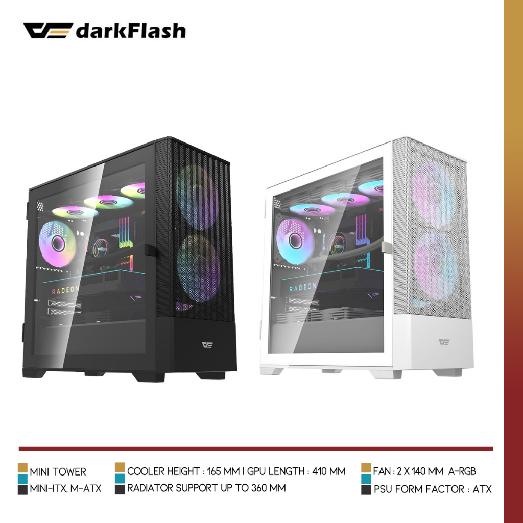 Jual DARKFLASH DK415M M-ATX PC Case | Shopee Indonesia