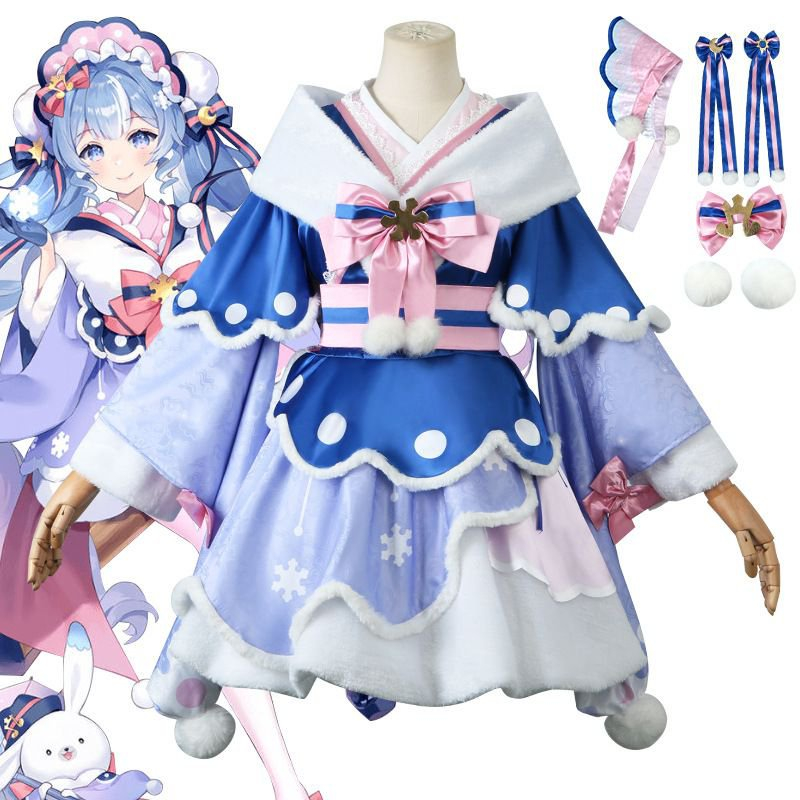 Jual Vocaloid Hatsune Miku Cosplay Costume 2023 Winter Miku Cosplay Set