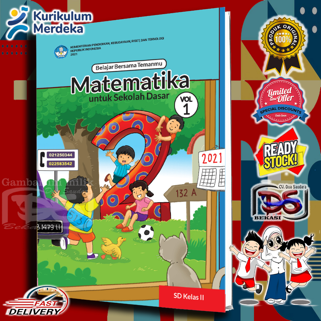 Jual K-Mer Buku Siswa MTK VOL 1 LS Kls 2 SD / MI Belajar Bersama Temanmu MATEMATIKA - Kurikulum ...