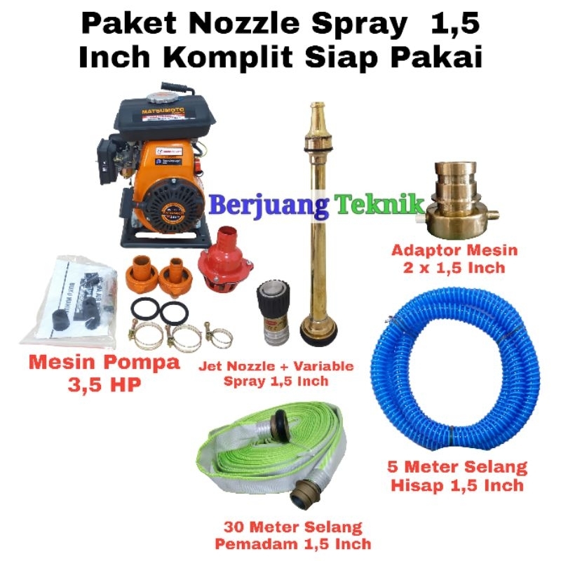 Jual Paket Jet Nozzle Pemadam dan Pompa Pemadam Jinjing MATSUMTO MGP 40 ...
