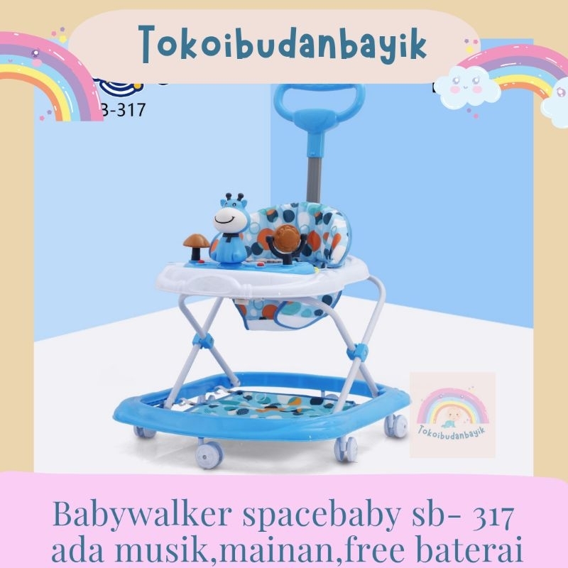 Jual Baby Walker Spacebaby SB317/mainan anak belajar jalan spacebaby ...