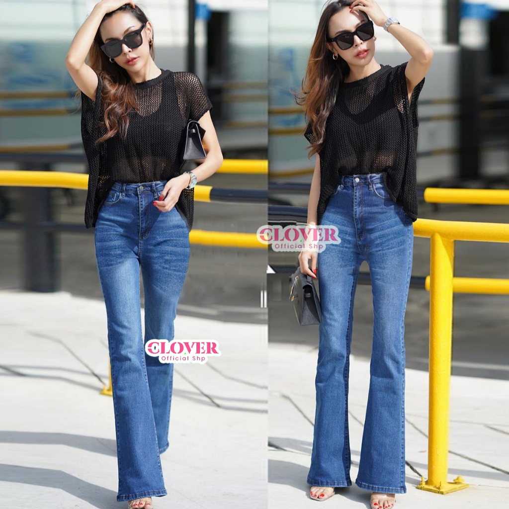 Jual CLOVER - Cutbray Jeans Highwaist Wanita 722-819 | Celana Jeans ...
