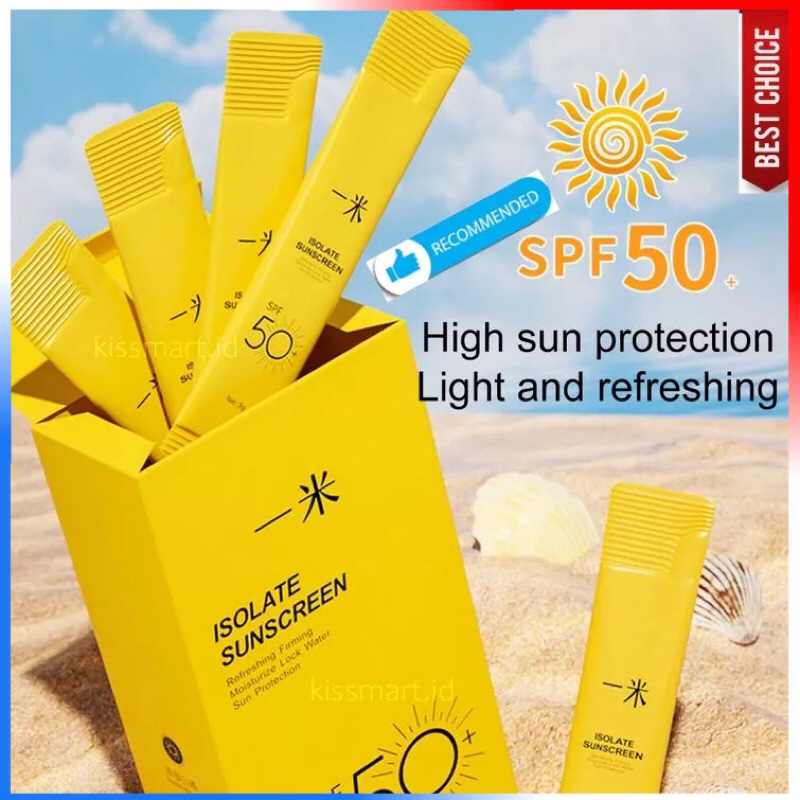 Jual SUNSCREEN SACHET 3g SPF 50 PA+ / sun block / sun screen / sachet ...