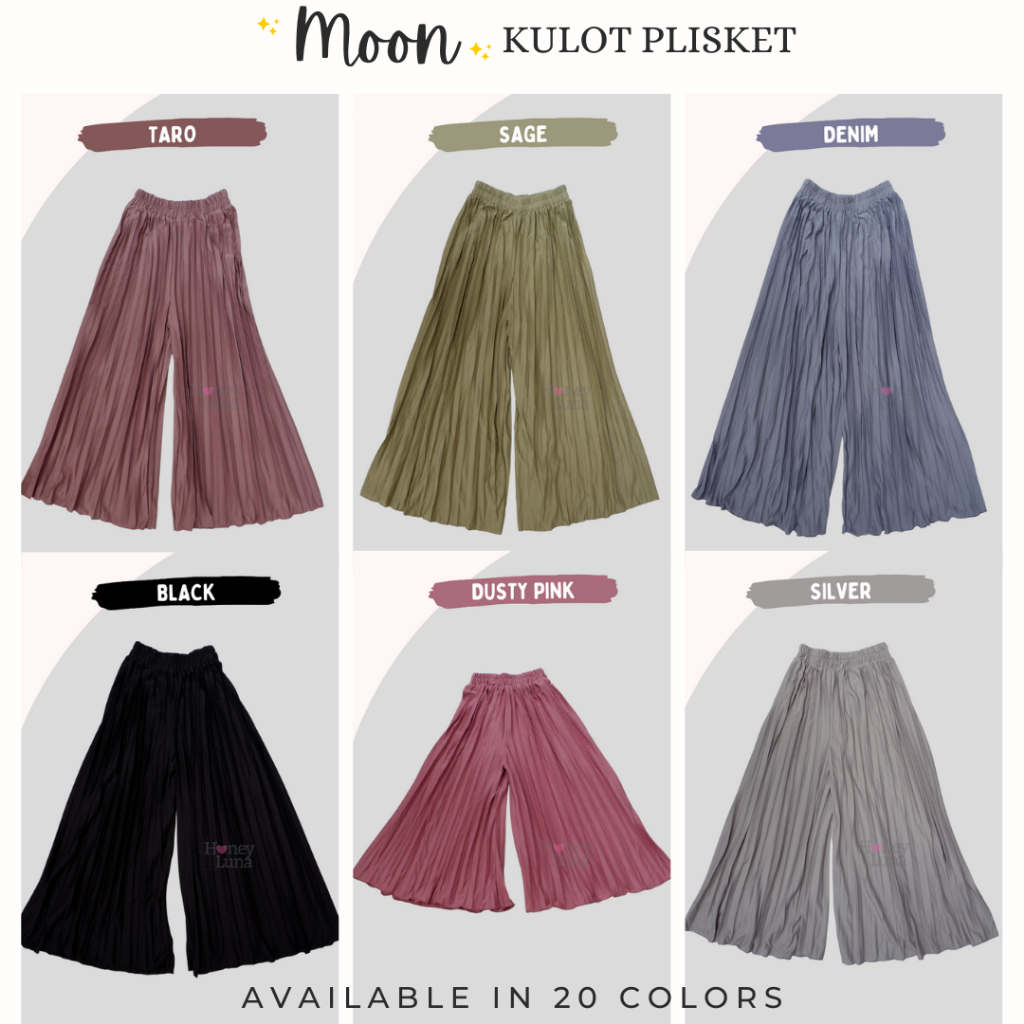Jual ᴴᵒⁿᵉʸᴸᵘⁿᵃ CELANA KULOT PLISKET DEWASA SPANDEX JERSEY MODEL MOON (BISA COUPLE ANAK) | Shopee ...