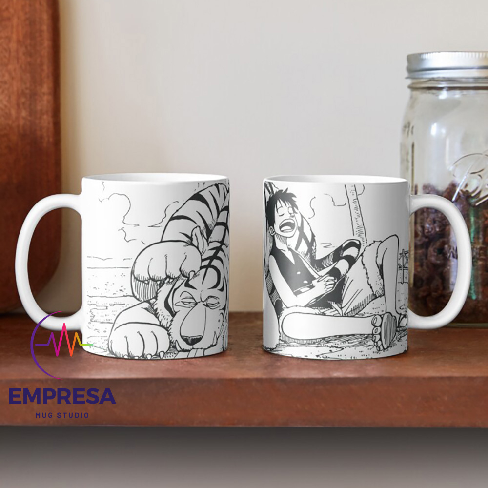 Jual One Piece Monkey D Luffy Tiger Ceramic Water Gift Coffee Mug ...