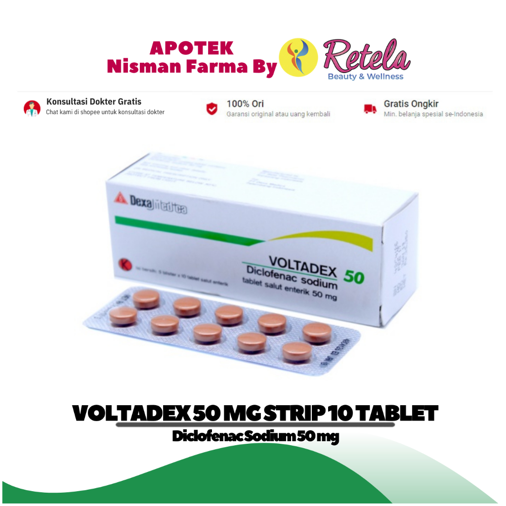 Jual VOLTADEX 50 MG STRIP 10 TABLET | Shopee Indonesia