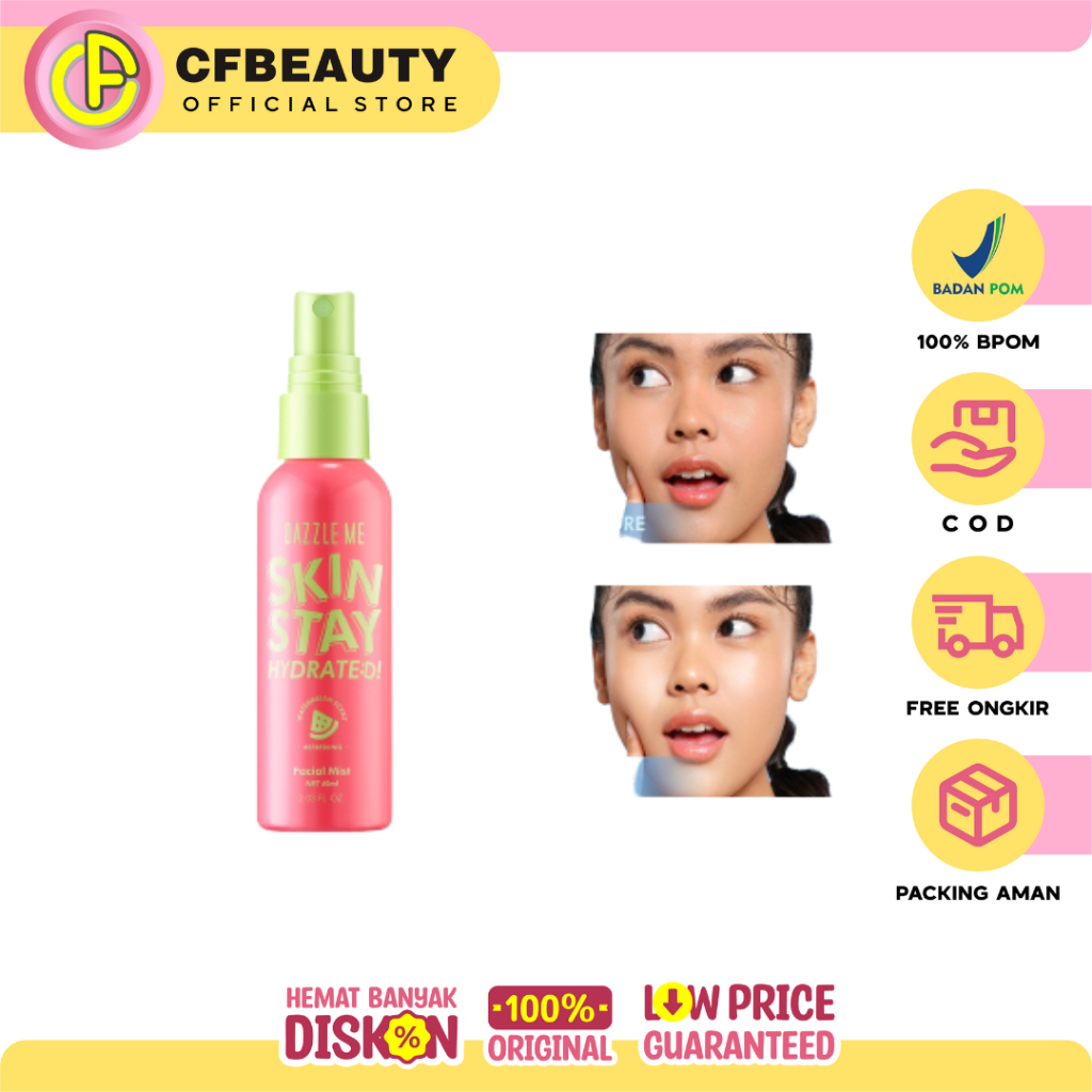 Jual DAZZLE ME Skin Stay Hydrated! Facial Mist | Glow Up Toner Skin ...