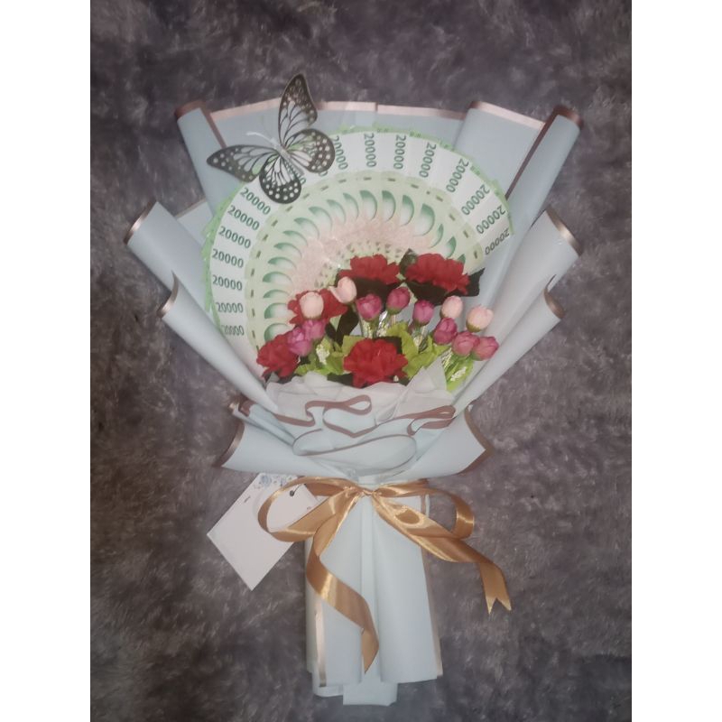 Jual Buket uang / Buket uang model kipas /buket uang murah / buket uang ...