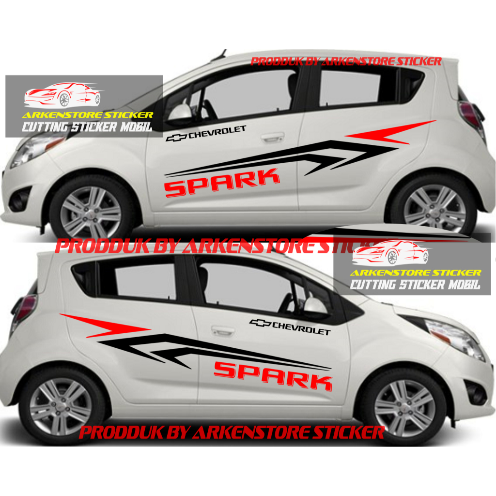 Jual Sticker stiker mobil spark cutting sticker mobil chevrolet spark ...