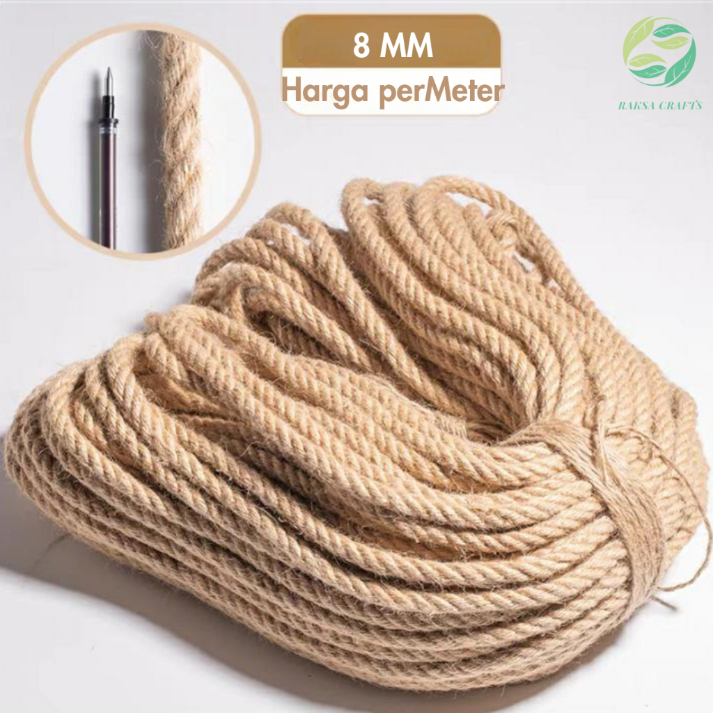 Jual TERMURAH - TALI GONI/ TALI RAMI METERAN 3mm, 4mm, 5mm, 6mm, 8mm ...