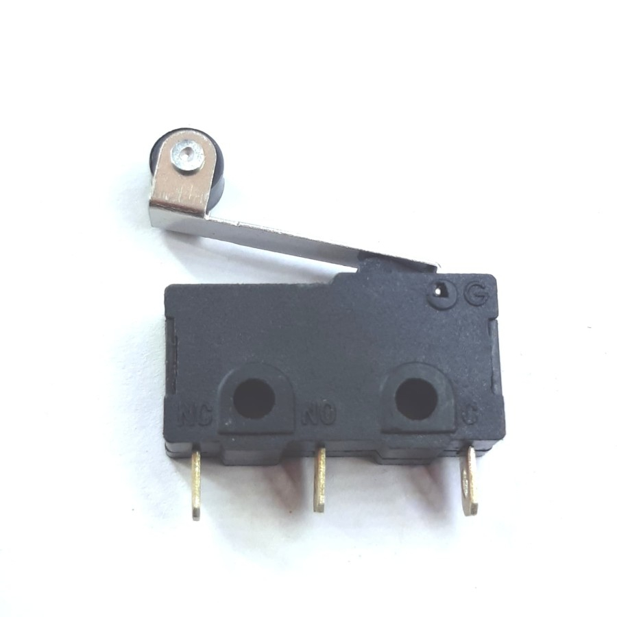 Jual Roller Arm Micro Limit Switch 3pin NO NC 5A 250V for CNC 3D ...