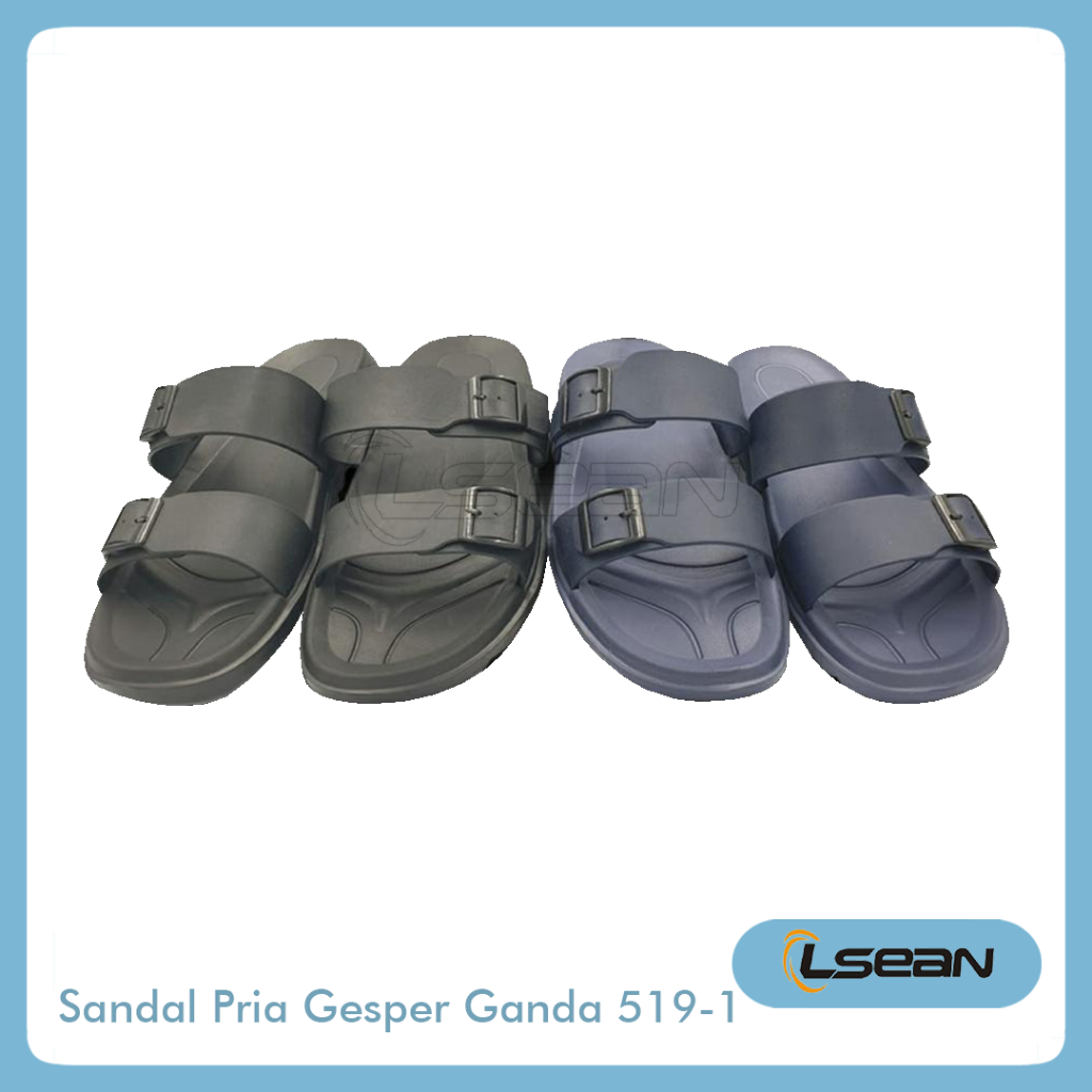 Jual SANDAL PRIA GESPER GANDA DOUBLE STRAP 519-1 | Shopee Indonesia