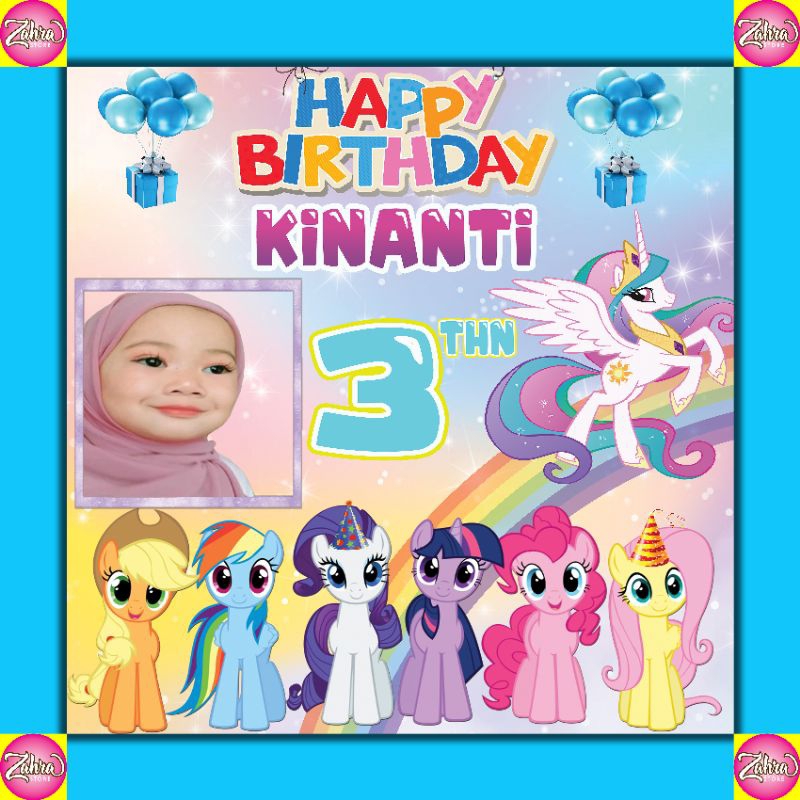 Jual Spanduk / Banner / Backdrop Ulang Tahun GRATIS DESAIN /Tema ...