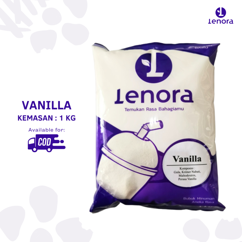 Jual LENORA Bubuk Minuman Vanilla / Serbuk Minuman / Powder Drink Rasa ...