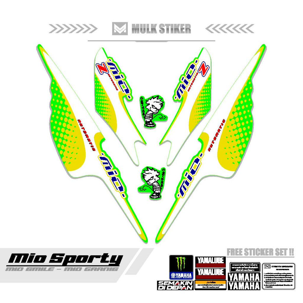 Jual STRIPING MIO SPORTY MOTIF 65 / STICKER MIO SMILE / STIKER URBAN ...