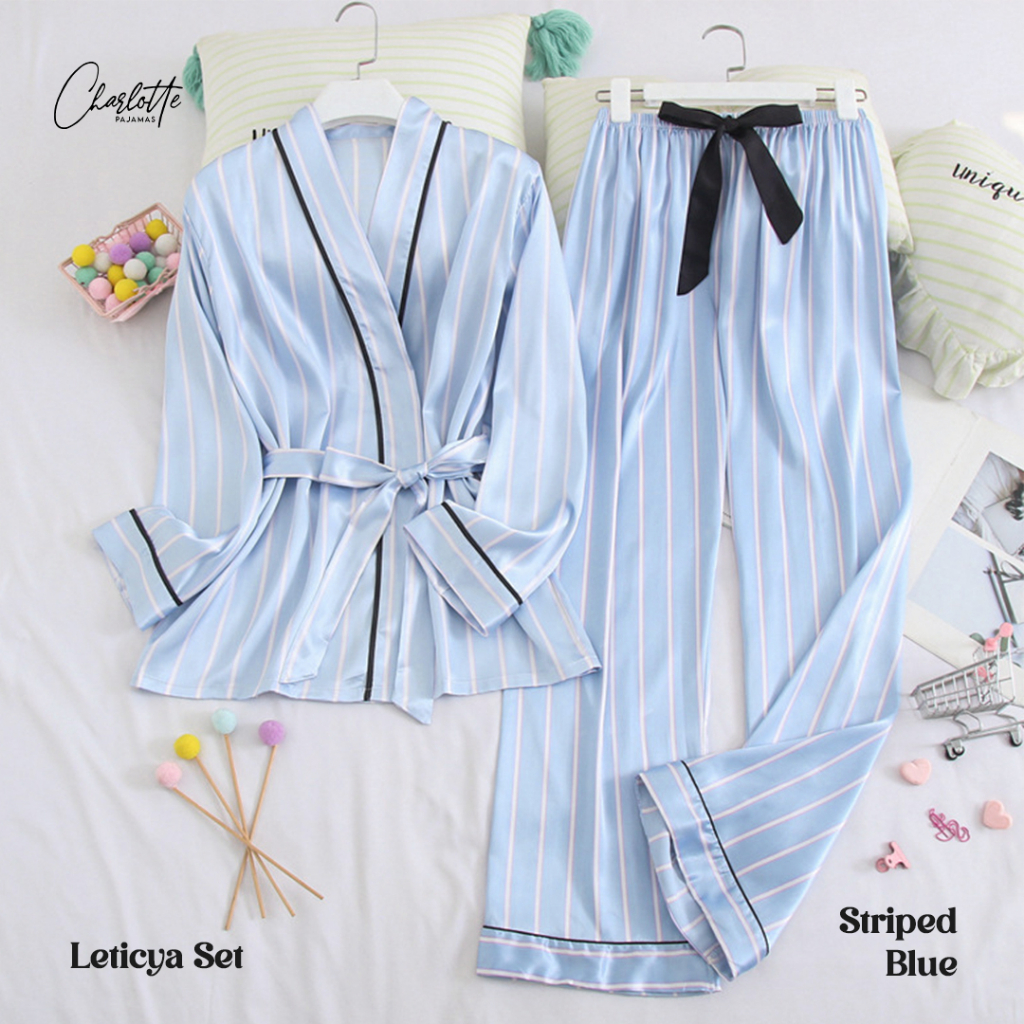Jual Charlotte Leticya Set Piyama Baju Tidur Seserahan Kimono Set
