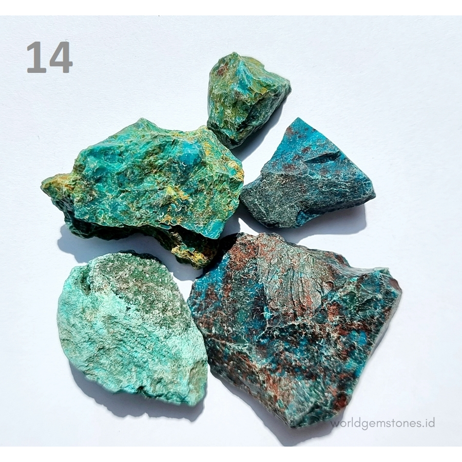 Jual Natural Chrysocolla Peru - Raw SET 50 Gram ( 1.67.1RSS ) | Shopee ...