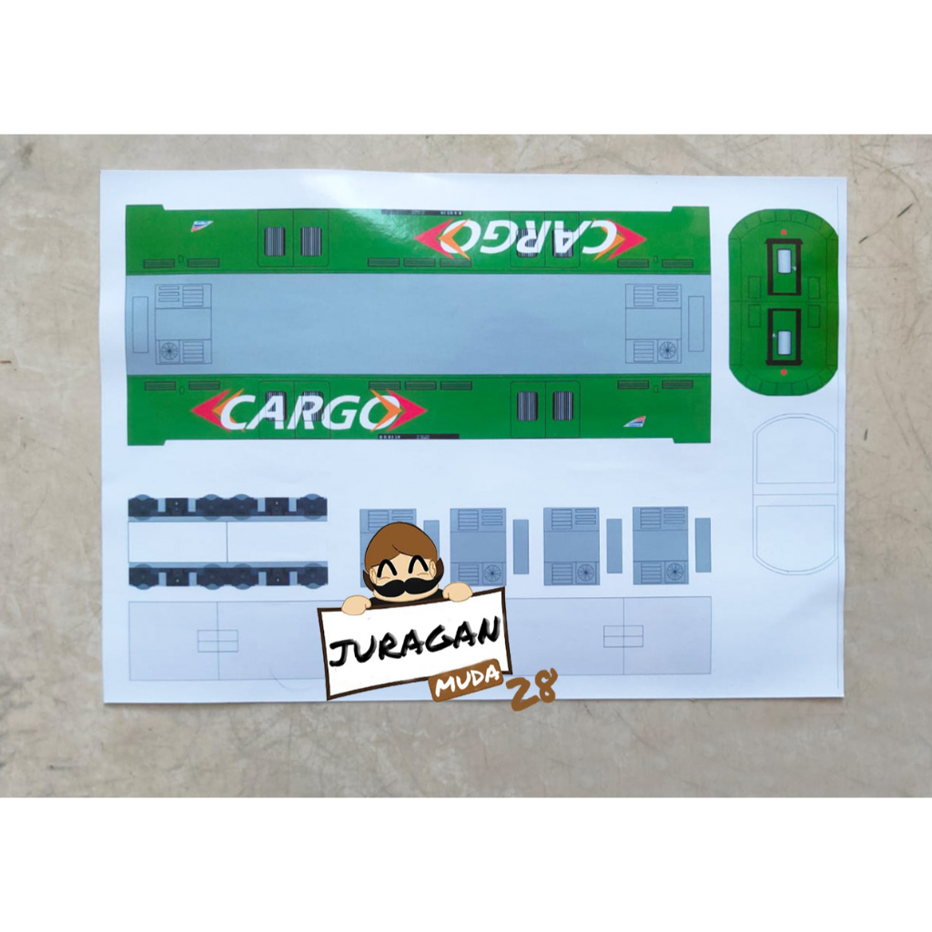 Jual DIY Papercraft Kereta Gerbong Cargo | Shopee Indonesia