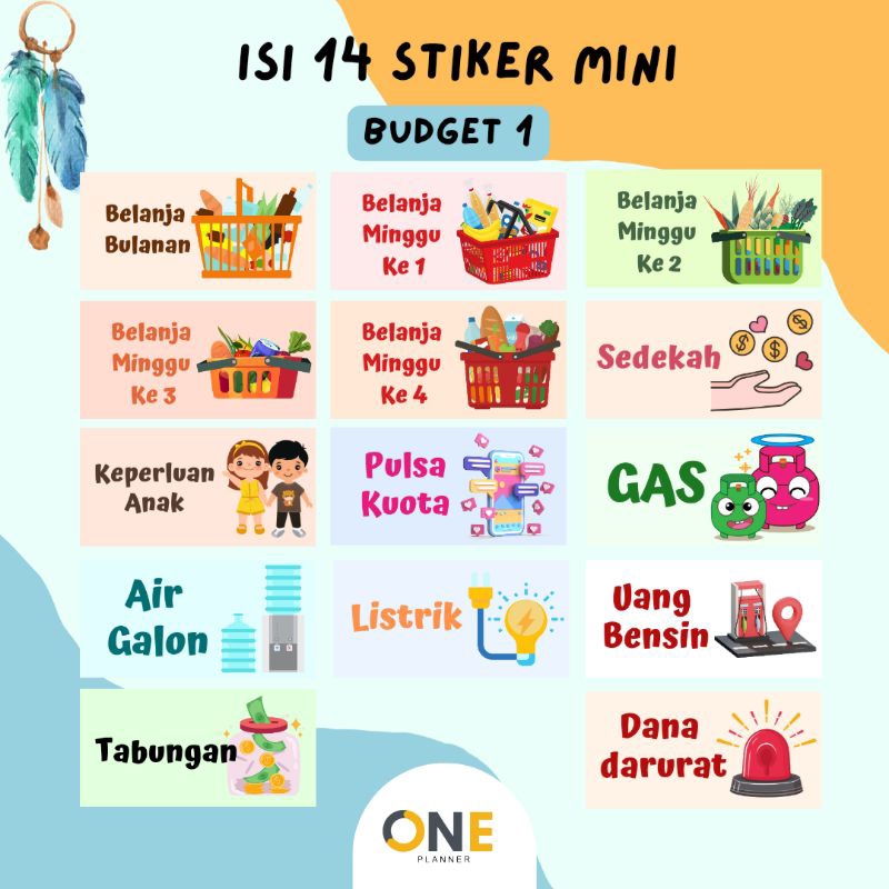 Jual STIKER BUDGETING MINI MURAH | Shopee Indonesia