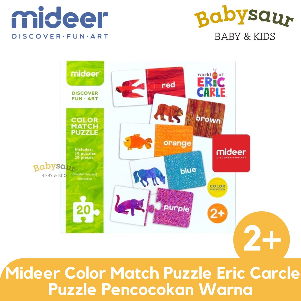 Jual Mideer Color Match Puzzle by Eric Carcle Mainan Edukasi Jigsaw ...