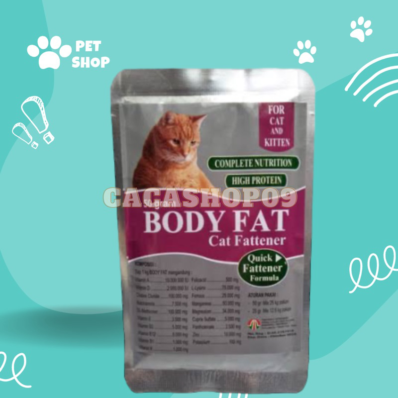 Jual BODY FAT CAT FATTENER - Penggemuk Kucing Suplemen High Protein ...
