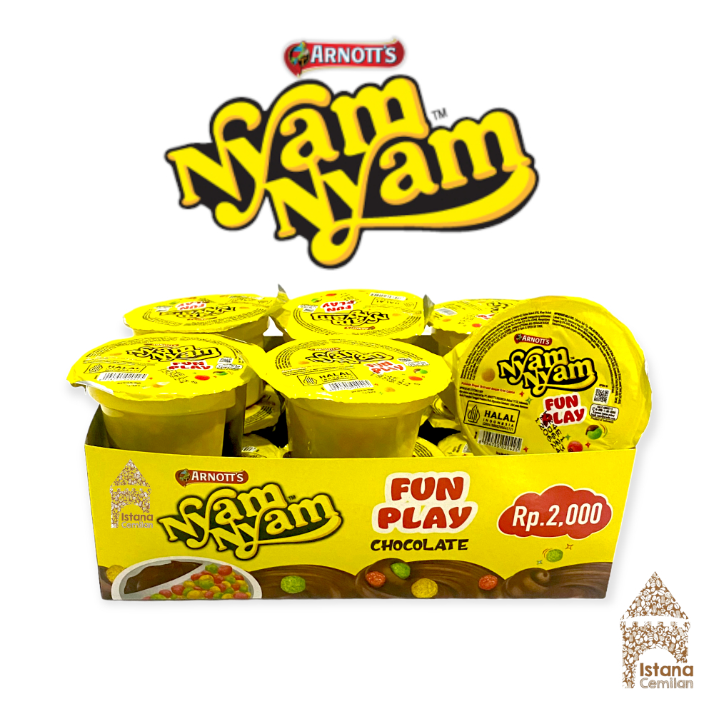 Jual Nyam Nyam Bubble Puff Chocolate Fun Play Isi 12 Pcs Shopee