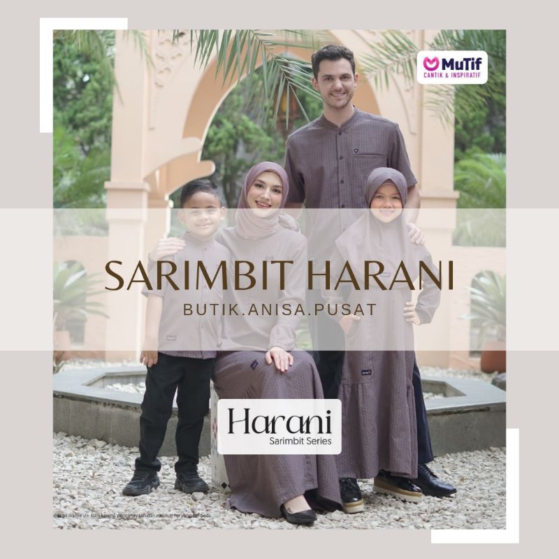 Jual Sarimbit Mutif 2023 Sarimbit Harani Wild Purple Gamis Harani Koko ...