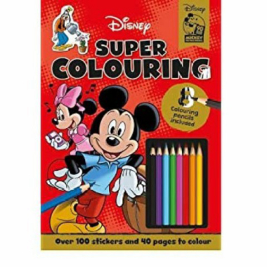 Jual Jual Buku Mewarnai Super Coloring Disney Mickey Colouring Pencils ...