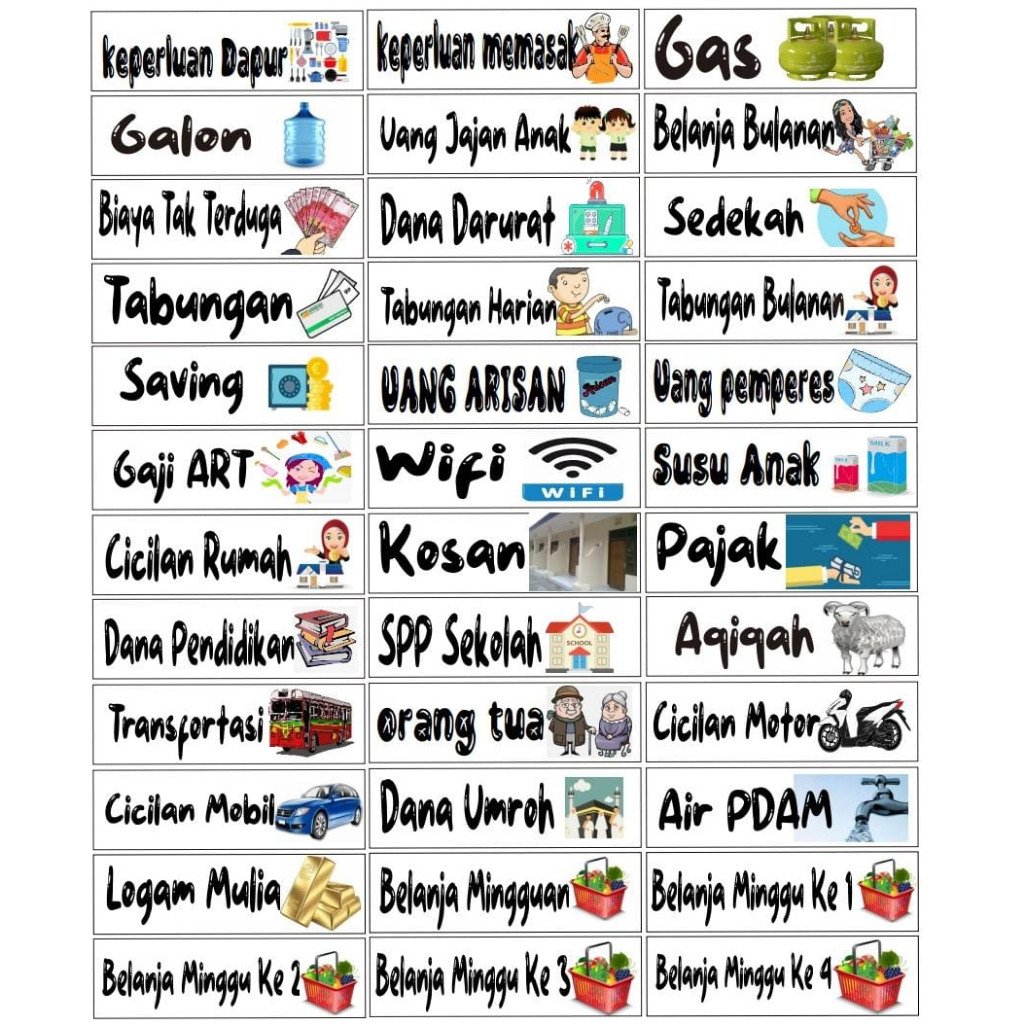 Jual STIKER BUDGET (PERLEMBAR ) | Shopee Indonesia
