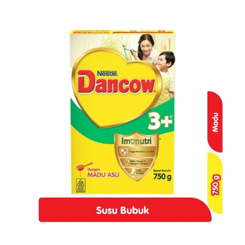 Jual Nestle Dancow 3+ Nutritods Susu Pertumbuhan 3-5 Tahun Madu Box ...