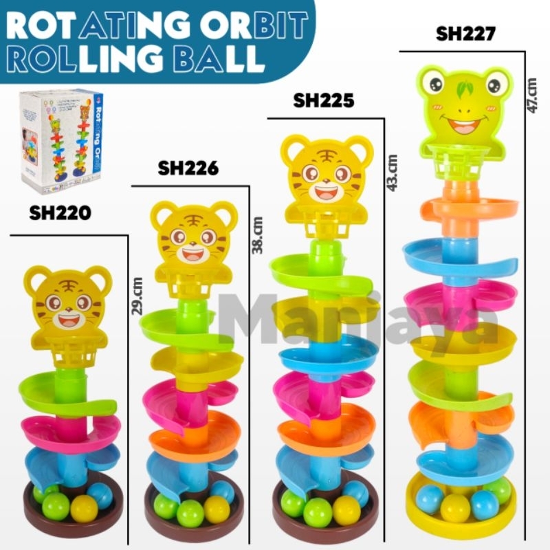Jual Rotating Orbit Mainan Anak Edukasi Rolling Ball Seluncuran Bola ...