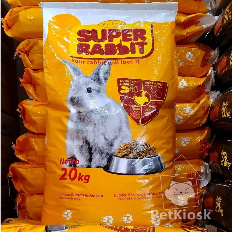 Jual Super Rabbit Standard 20 Kg All Stage / Makanan Pakan Pelet ...