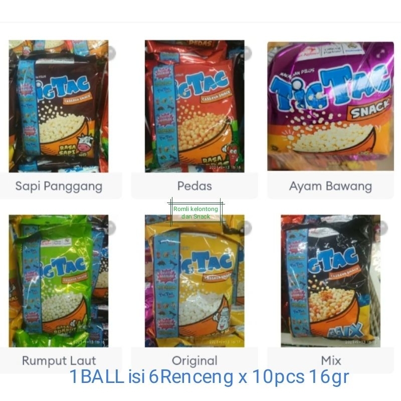 Jual Pilus TIC TAC Snack Dua Kelinci 1Ball Isi 6 Renceng x 10pcs 14gr ...