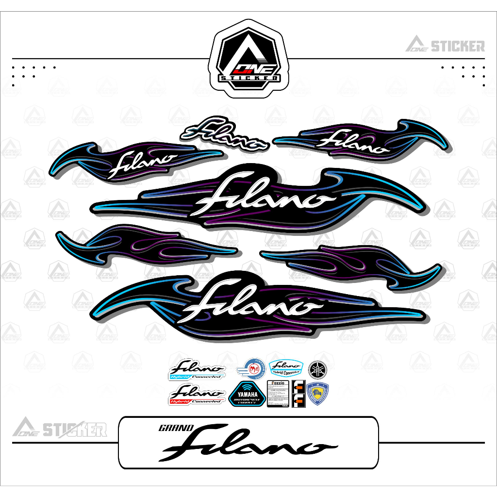 Jual STICKER STRIPING API GRAND FILANO / 12C / STICKER / STIKER ...