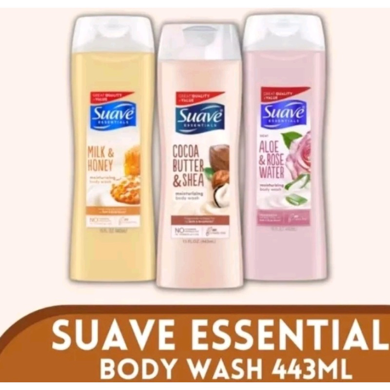 Jual Suave Essential Body Wash Sweet Pea&Violet 443 ML | Shopee Indonesia
