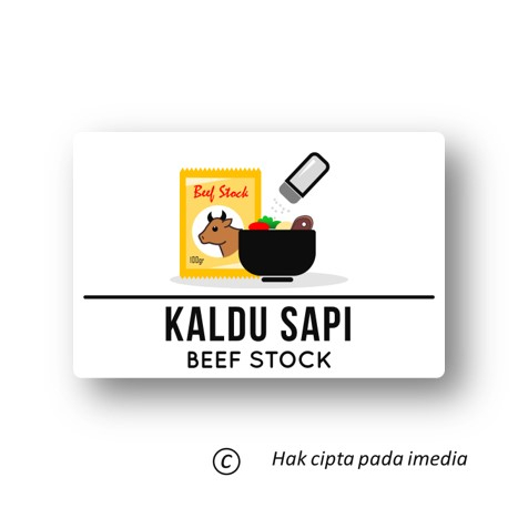 Jual Stiker Toples Bumbu | Stiker Label Bumbu Dapur | Stiker Bumbu ...
