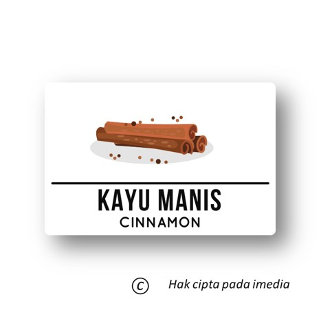 Jual Stiker Toples Bumbu | Stiker Label Bumbu Dapur | Stiker Bumbu ...