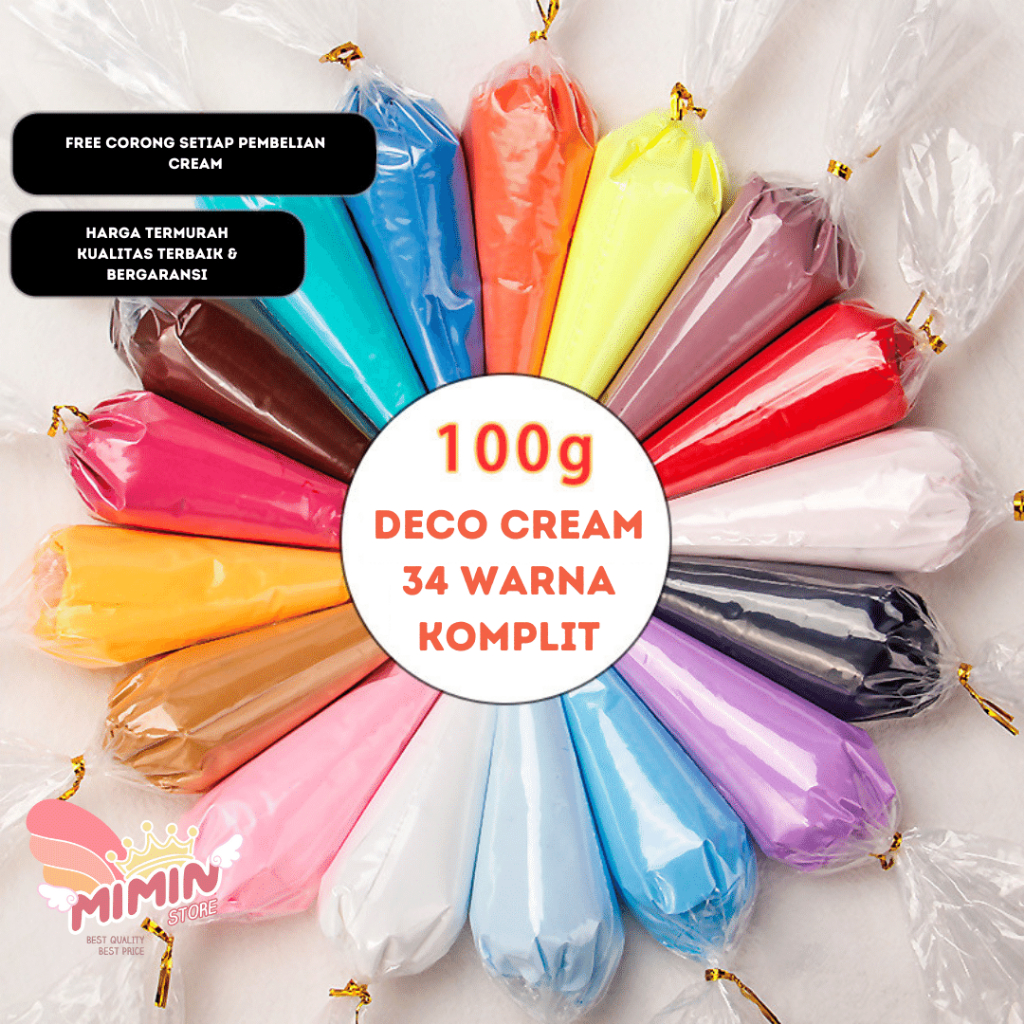 Jual Deco Cream 100 Gr | Liquid Cream | Fake Whip Cream 34 Warna DIY ...