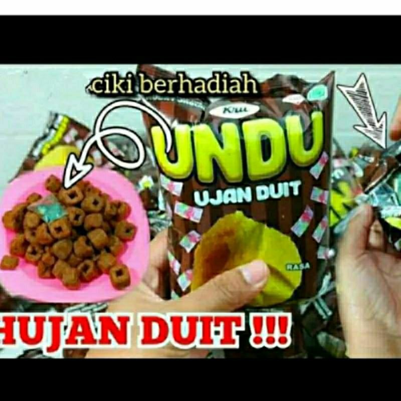 Jual Snack Viral Undu Ujan Duit banjirr hadiah | Shopee Indonesia