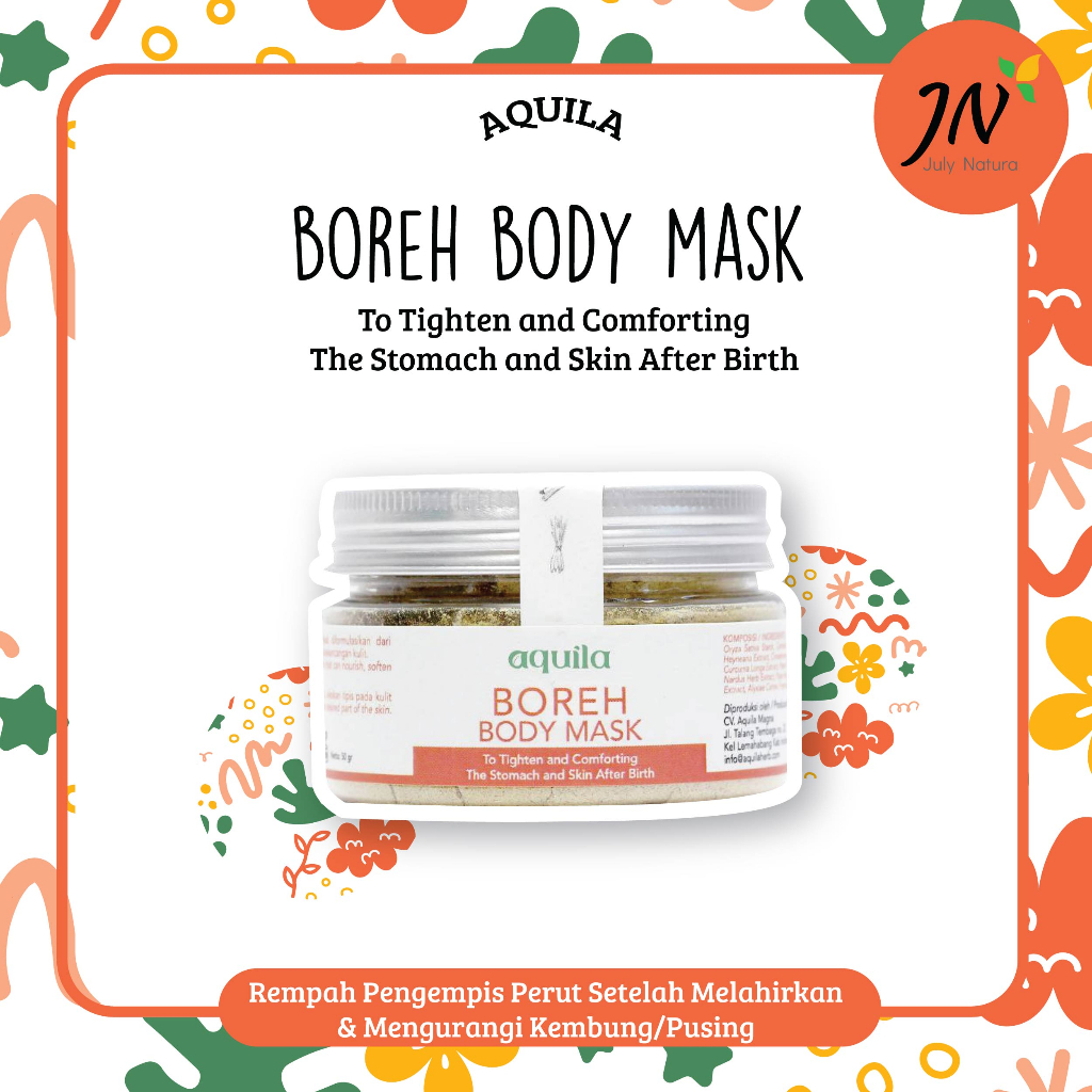 Jual AQUILA BOREH BODY MASK PASCA MELAHIRKAN / Tapel Perut | Shopee ...