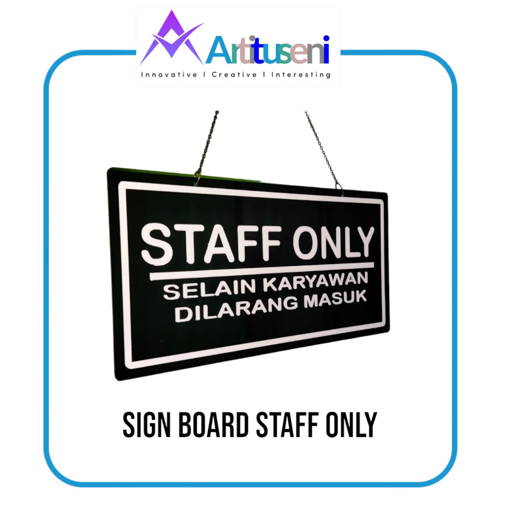 Jual Sign Board Papan Penanda Akrilik Persegi Panjang | Shopee Indonesia