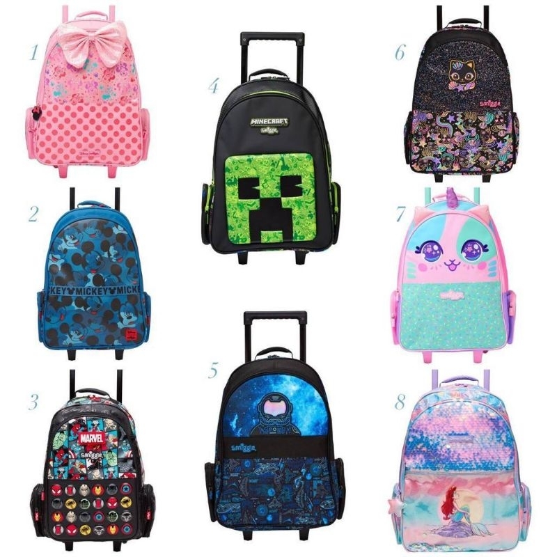 Jual SMIGGLE TROLLY MARVEL MERMAID LUAR ANGKASA BLACK CAT | Shopee ...