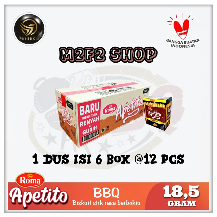 Jual Roma Apetito Biskuit Stik Renyah & Gurih Rasa BBQ - 18,5 gr ...
