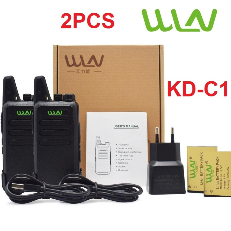 Jual Walkie Talkie HT WLN Handy Talkie KD C1 UHF Sepasang | Shopee Indonesia