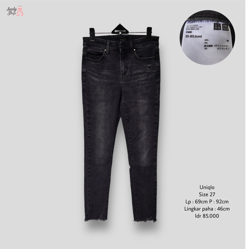 Jual uniqlo unfinished jeans | Shopee Indonesia