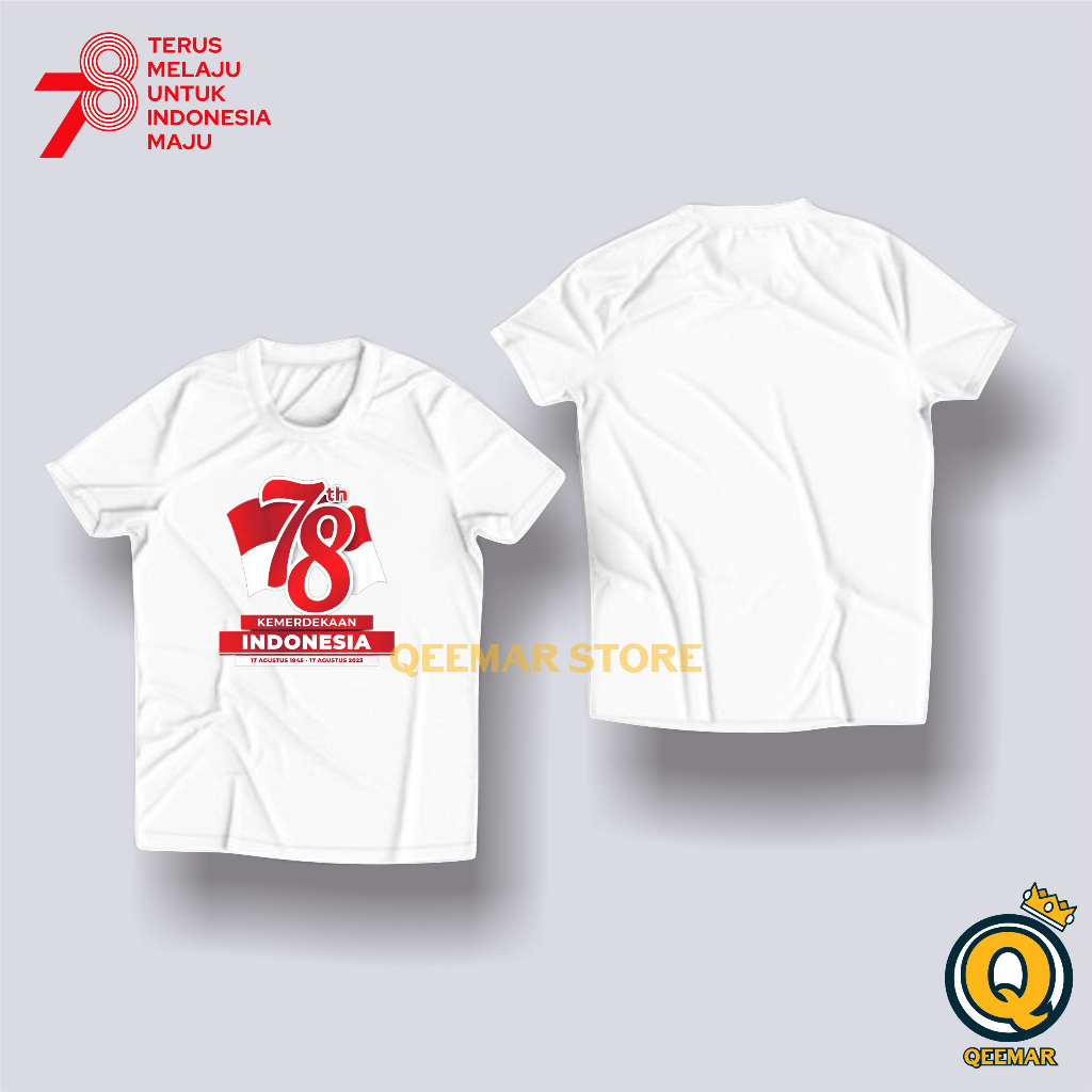Jual PAKAIAN PRIA DAN WANITA, KAOS AGUSTUSAN, KAOS DIRGAHAYU REPUBLIK INDONESIA, KAOS ...