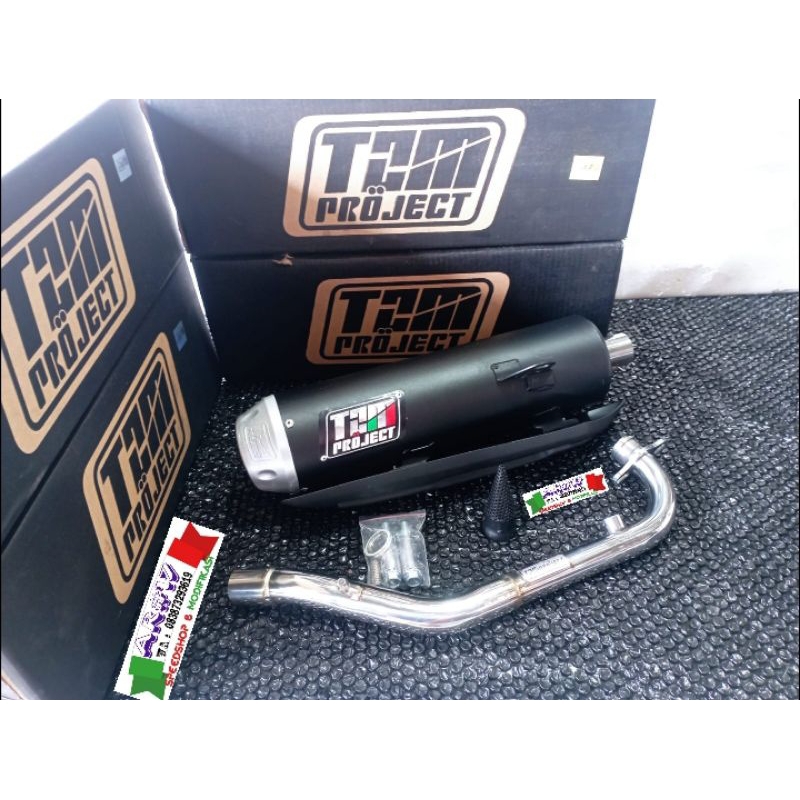 Jual Knalpot Racing TZM tzm Project Original non SS Full pack Fullset ...